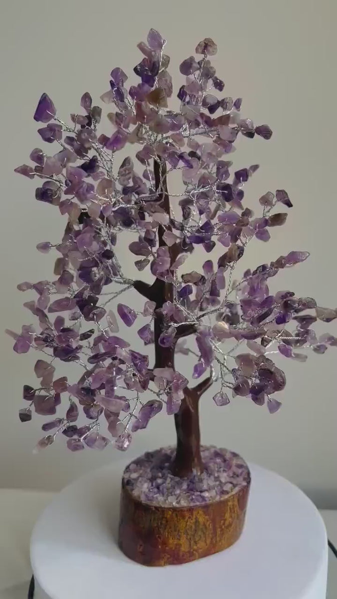 Pushkar Amethyst Tree 300 Crystal 10-12 Inch – PUSHMYCART