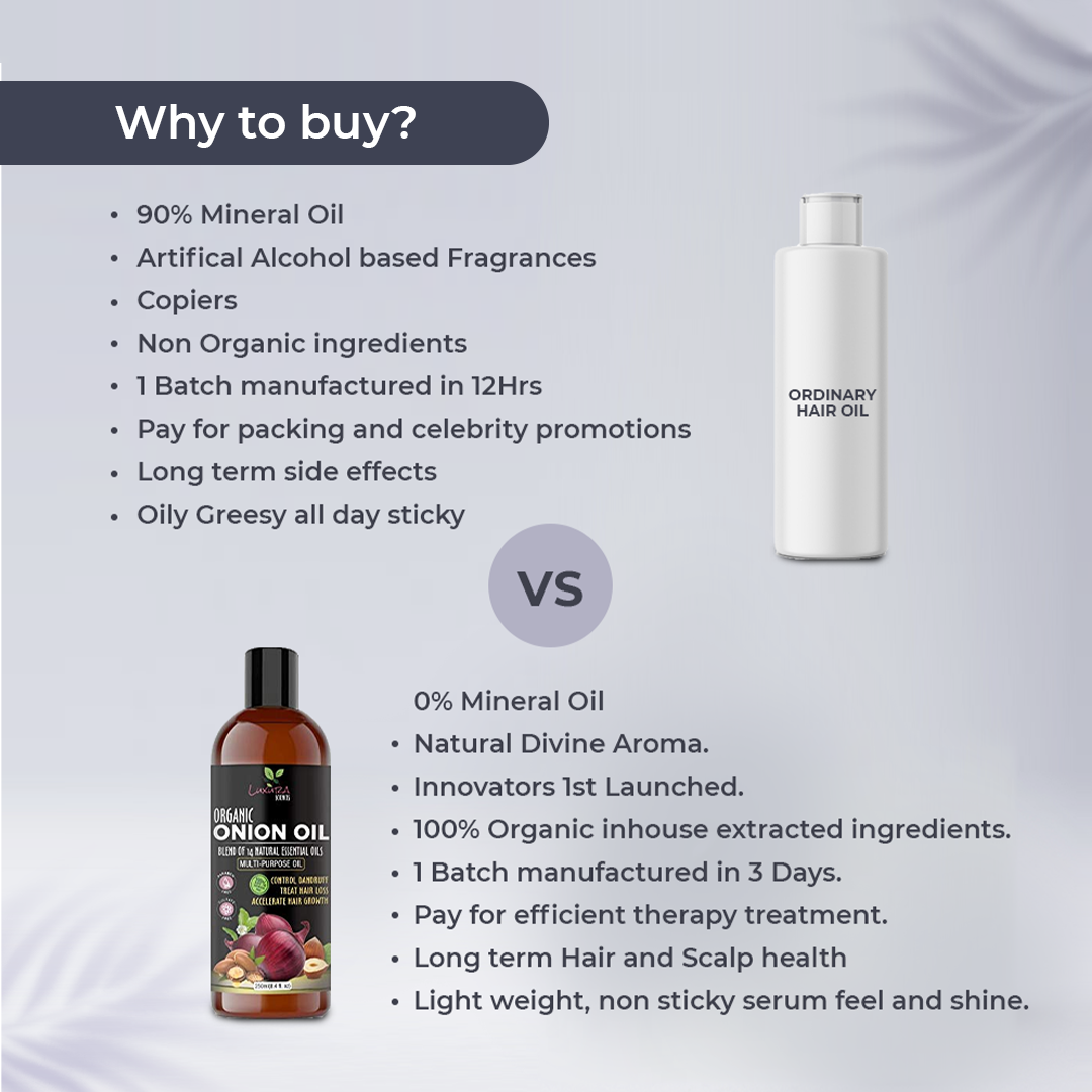Luxura Sciences Onion Hair Oil – PUSHMYCART
