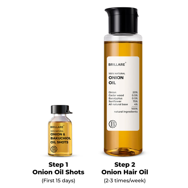 Brillare Onion and Bakuchiol Oil Shots And Onion Oil Combo – PUSHMYCART