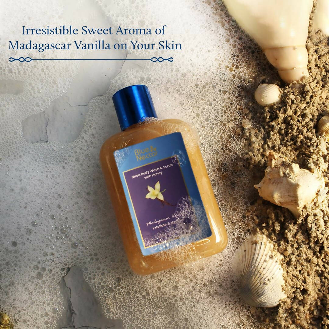 Blue Nectar Niraa Body Wash & Scrub with Honey - Madagascar Vanilla – PUSHMYCART
