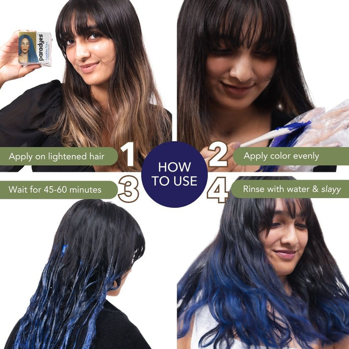 Paradyes Sapphire Navy Semi-Permanent Hair Color – PUSHMYCART