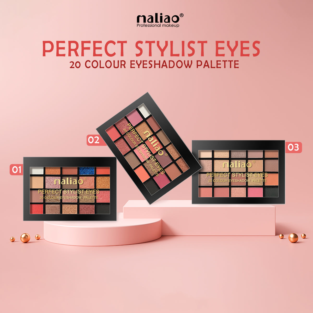 Maliao Perfect Stylist Eyes 20-Color Eyeshadow Palette – PUSHMYCART