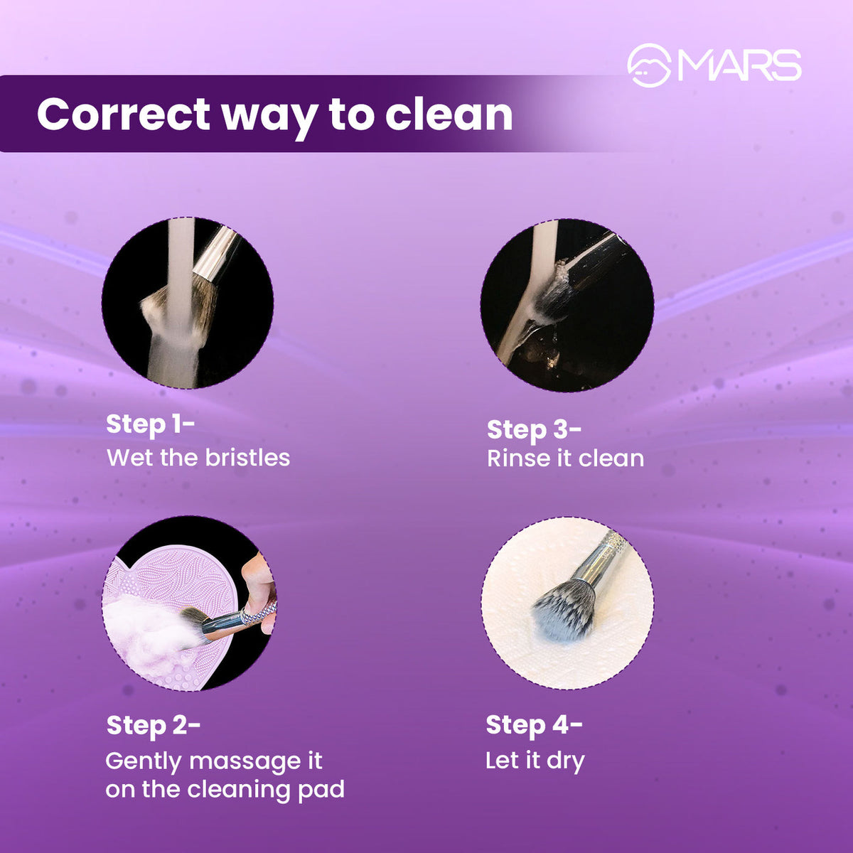Mars Boring | Silicone Brush Cleaner Pad – PUSHMYCART
