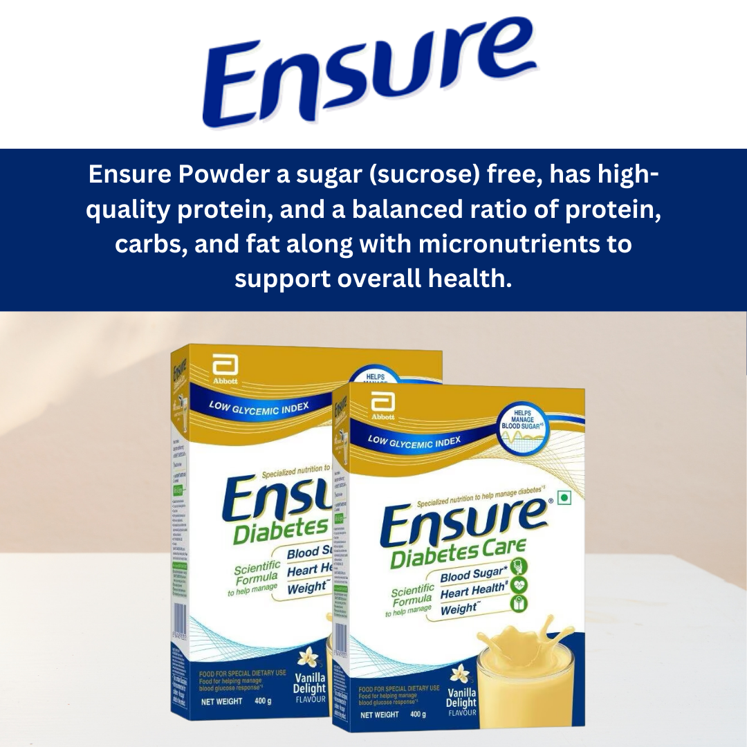 Ensure Diabetes Care Powder Vanilla Flavour – PUSHMYCART