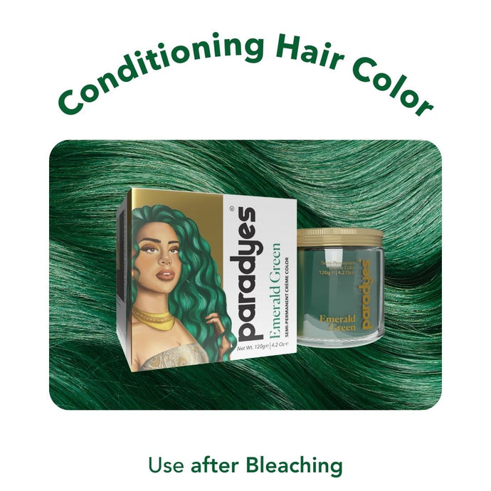 Paradyes Emerald Green Semi-Permanent Hair Color – PUSHMYCART