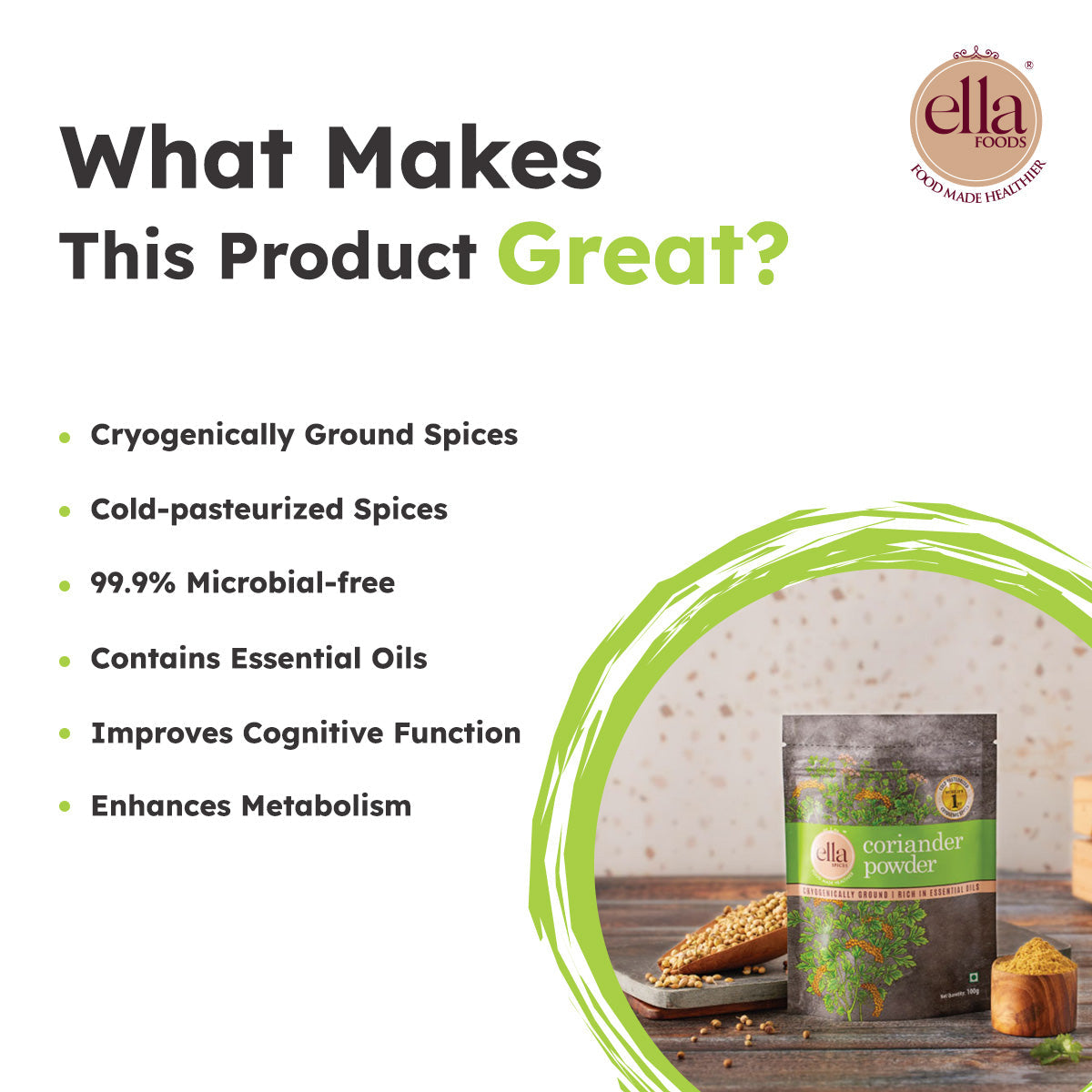 Ella Foods Chilli Powder & Coriander Powder – PUSHMYCART