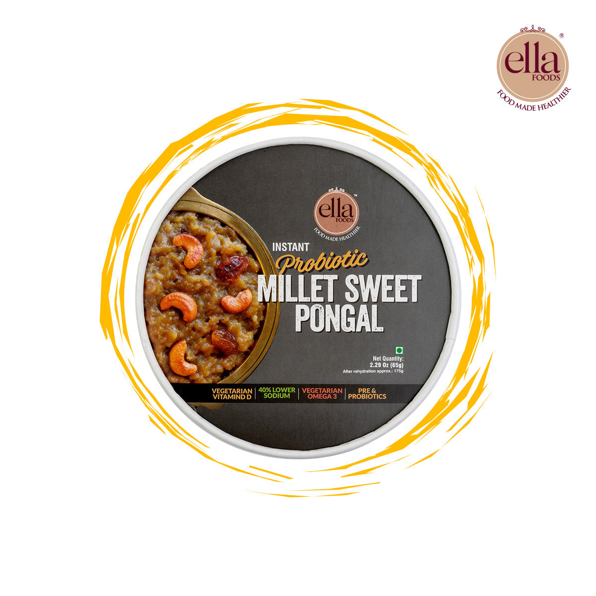 Ella Foods Probiotic Millet Sweet Pongal - Ready to Eat – PUSHMYCART