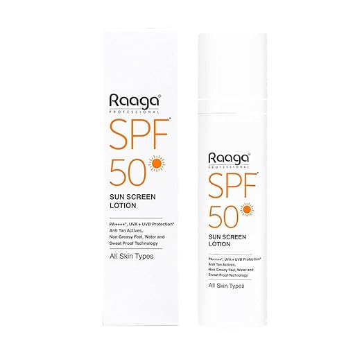 Raaga Professional SPF 50 Sunscreen Lotion | PA++++, UVA + UVB Protect ...