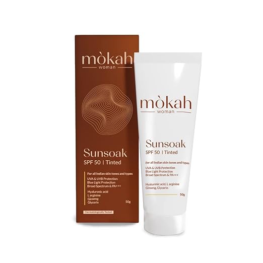 Mòkah Woman | Sunsoak| Tinted Sunscreen I SPF 50 – PUSHMYCART