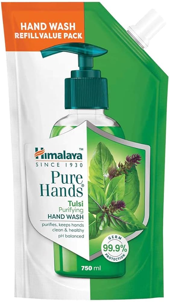 Himalaya Pure Hands | Moisturizing Tulsi And Aloe Hand Wash Refill ...