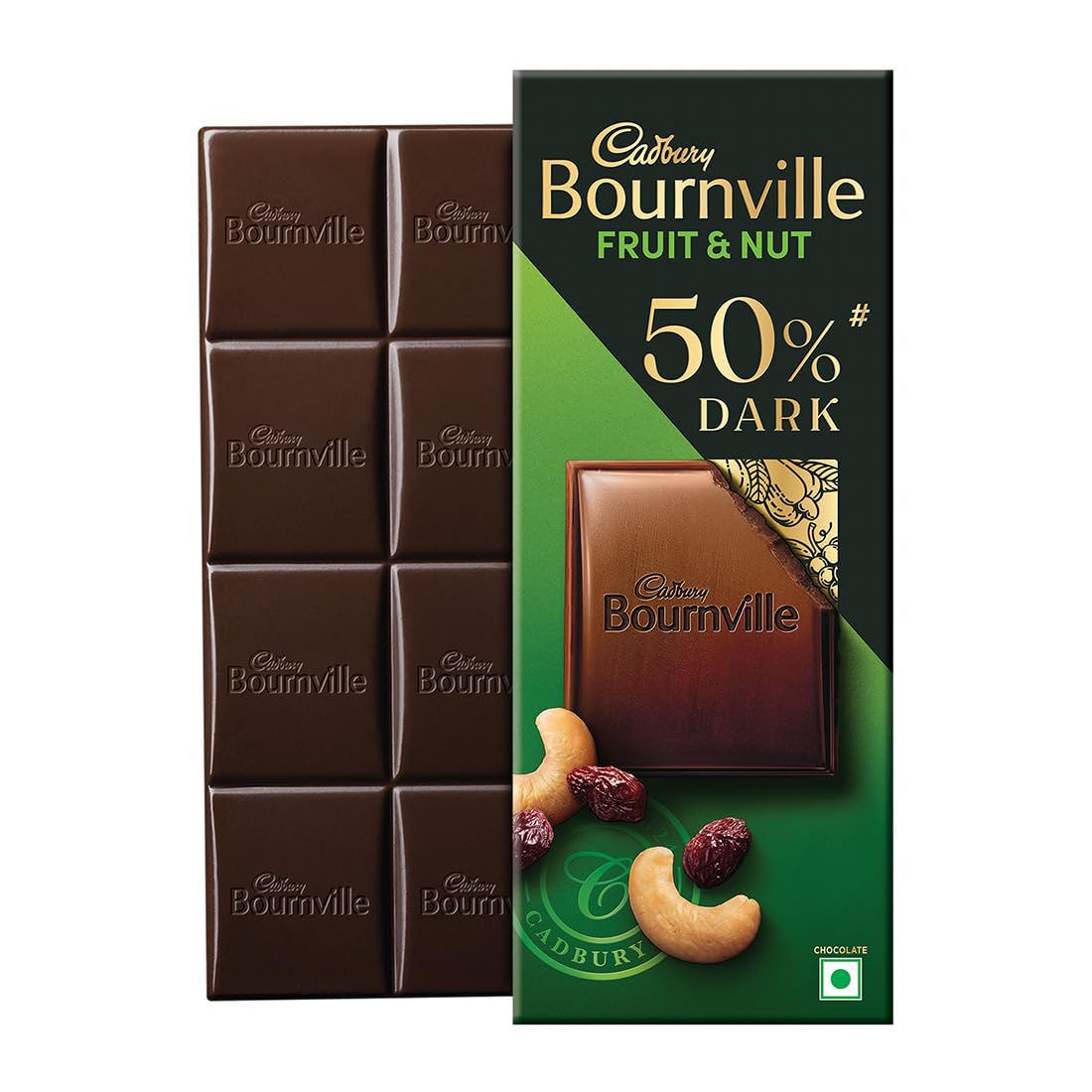 Cadbury Bournville Fruit & Nut 50% Dark Chocolate Bar – PUSHMYCART