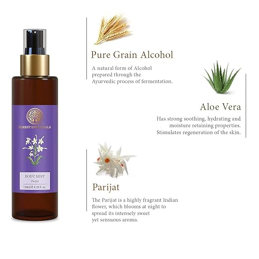 Forest Essentials Body Mist Parijat (Body Spray) – PUSHMYCART
