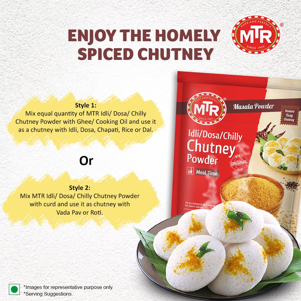 MTR Idli-Dosa Chutney powder Indian Grocery – PUSHMYCART