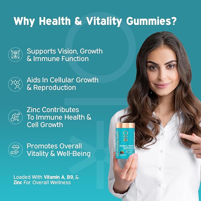 Nutriburst Health & Vitality Multi Vitamin Gummies – PUSHMYCART