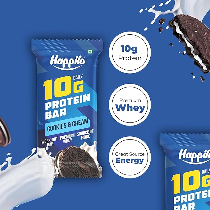 Happilo Premium Cookies & Cream Protein Bar – PUSHMYCART