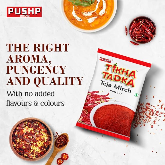 Pushp Brand Chilli Powder Spicy Red Chilli Powder – PUSHMYCART