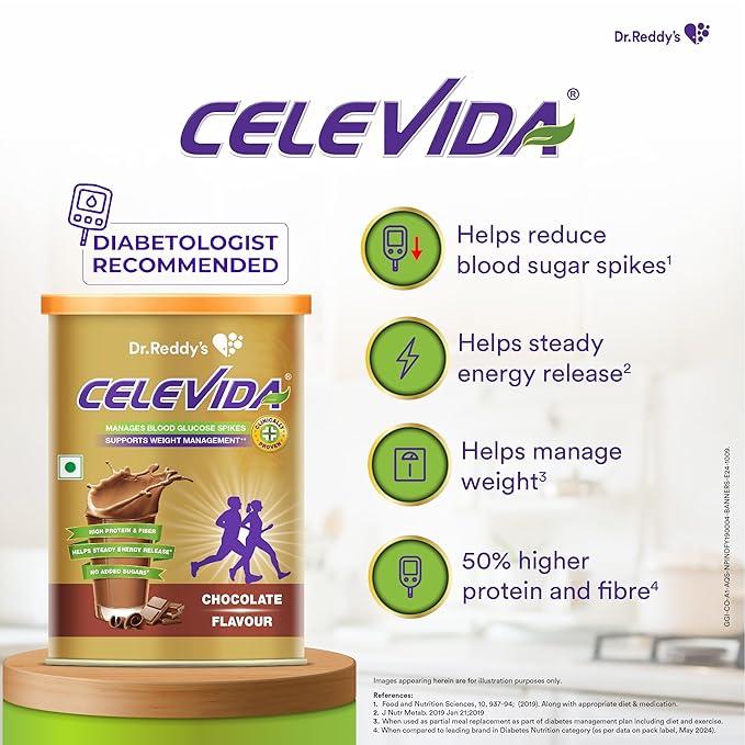 Dr. Reddy's Celevida For Diabetes Management - Nutrition Health Drink ...