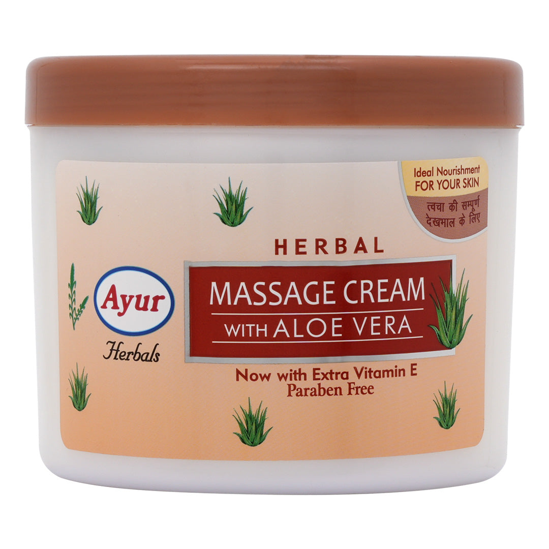 Ayur Herbals Massage Cream With Aloe Vera – PUSHMYCART