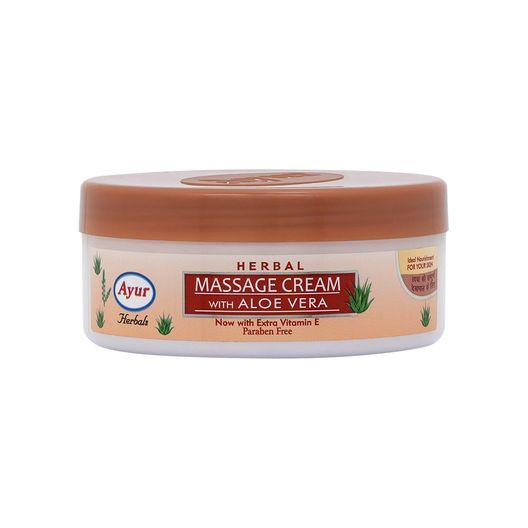 Ayur Herbals Massage Cream With Aloe Vera - 200ml – PUSHMYCART