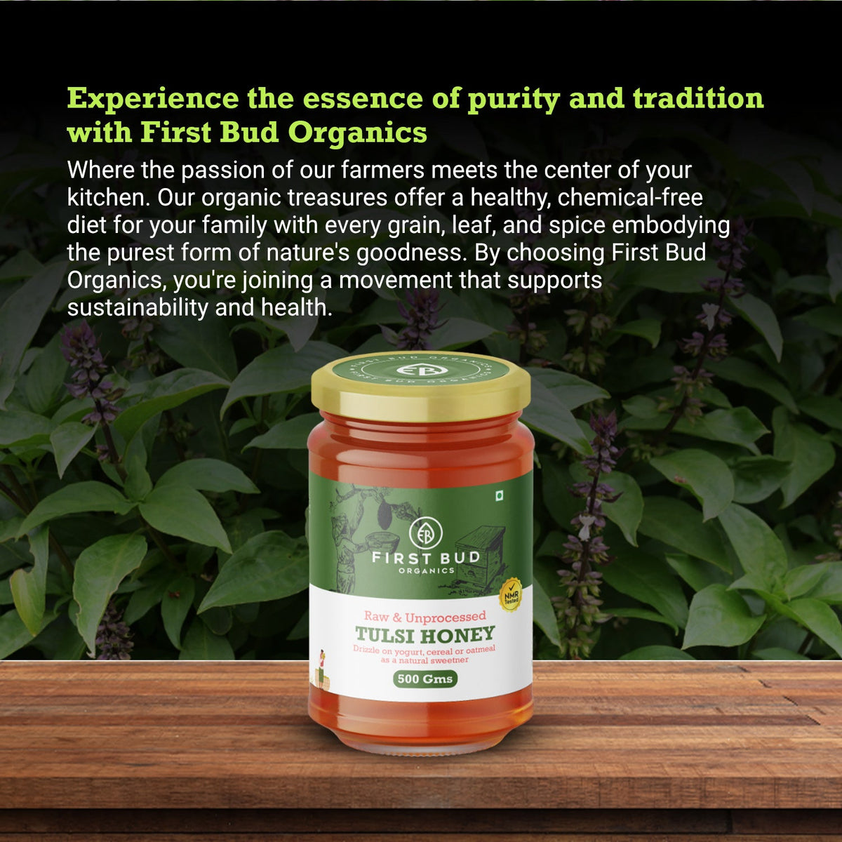 First Bud Organics Tulsi Honey – PUSHMYCART