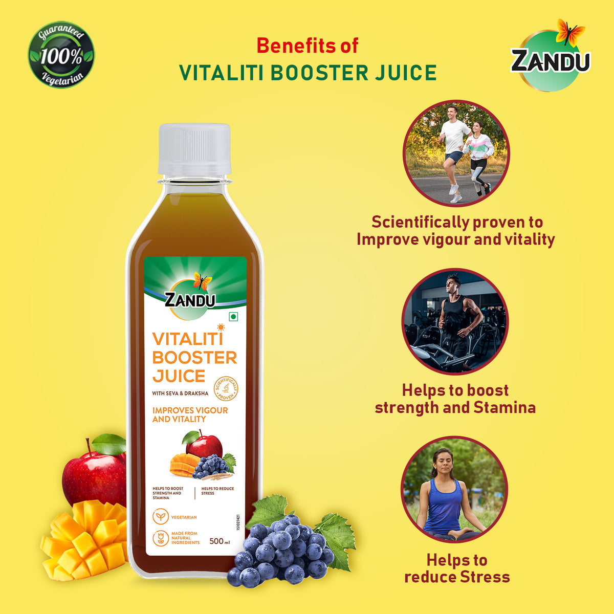 Zandu Vitaliti Booster Juice with Seva & Draksha – PUSHMYCART