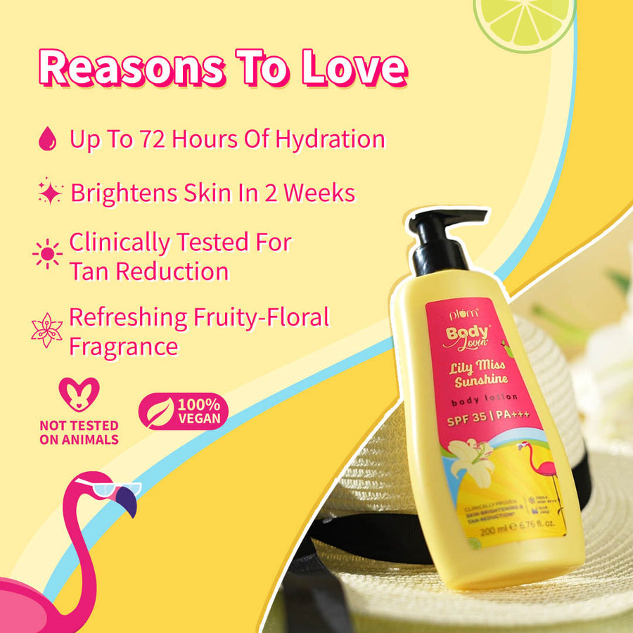 Plum Lily Miss Sunshine Sunscreen Body Lotion SPF 35 PA+++ – PUSHMYCART