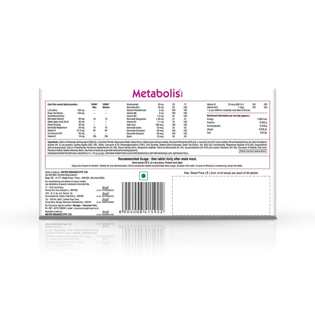 Vitabiotics Metabolis Tablets – PUSHMYCART