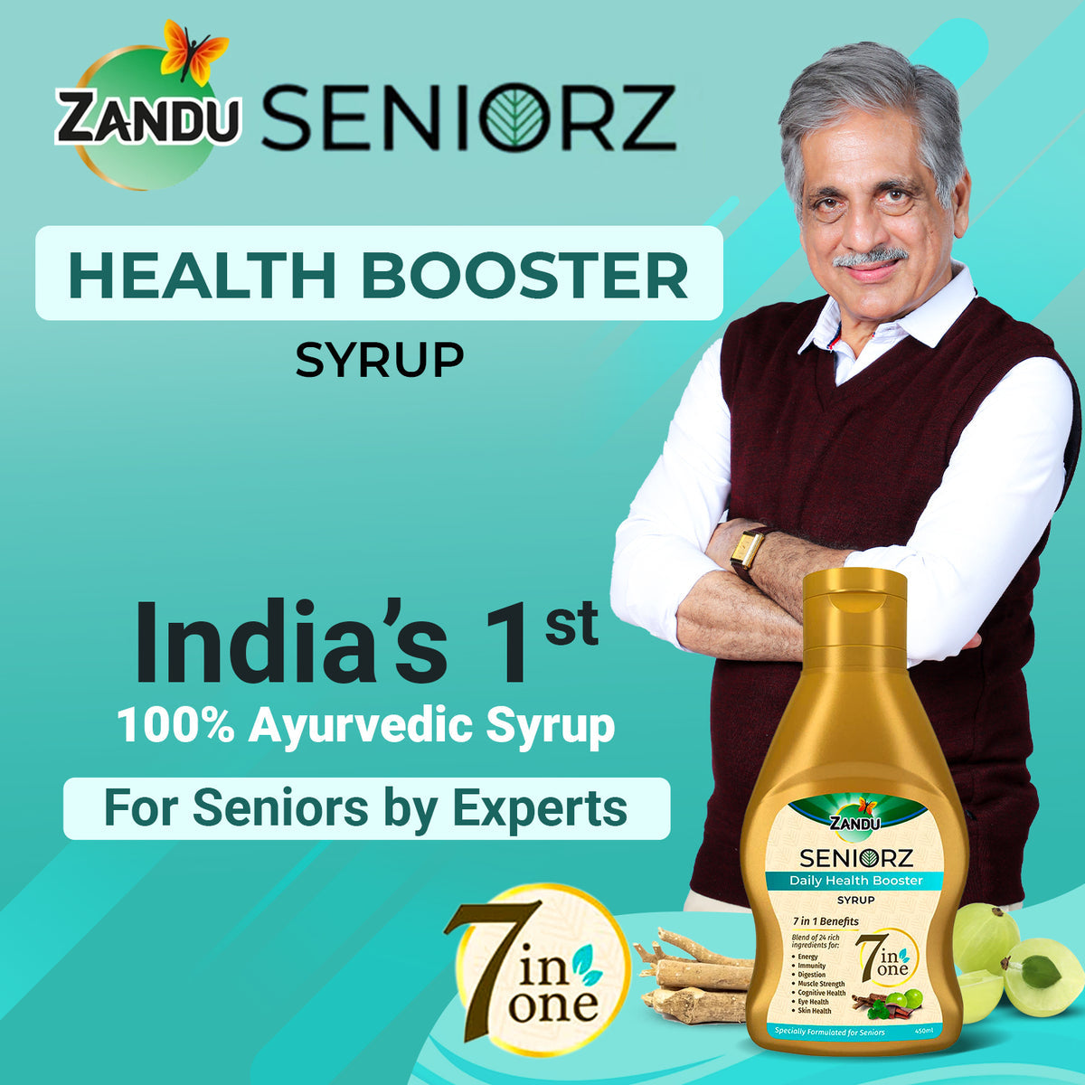 Zandu Seniorz Daily Health Booster Syrup – PUSHMYCART