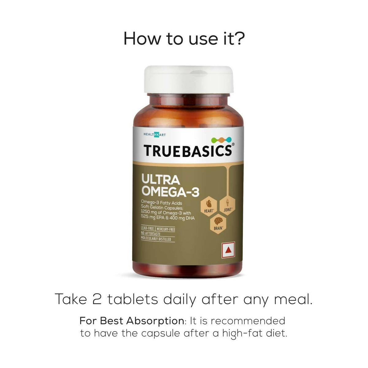 TrueBasics Ultra Omega 3 Fish Oil Capsules for Women & Men – PUSHMYCART