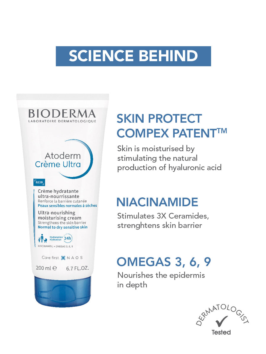 Bioderma Atoderm Ultra Nourishing Cream – PUSHMYCART