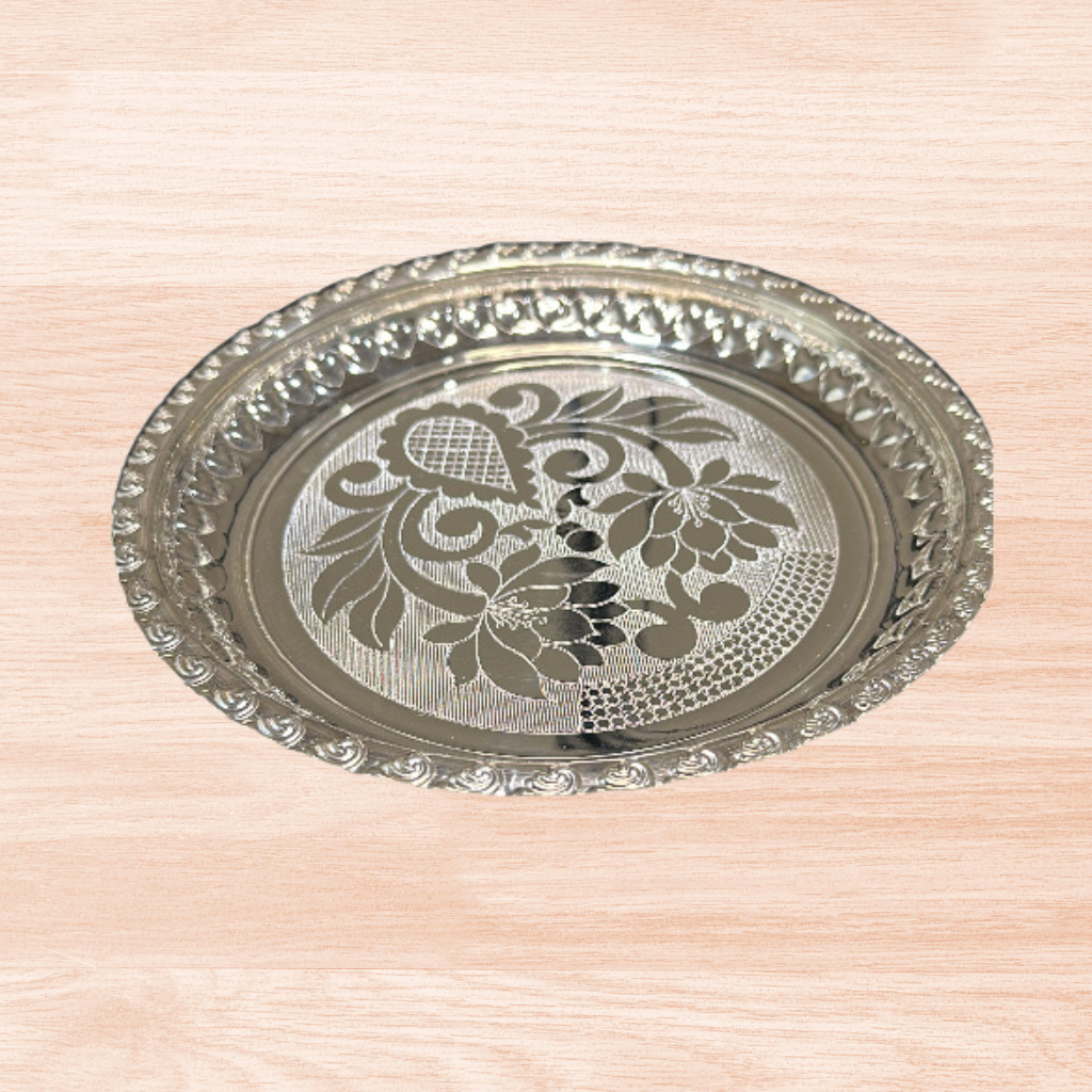 Pure Silver Design Plate 159g – PUSHMYCART