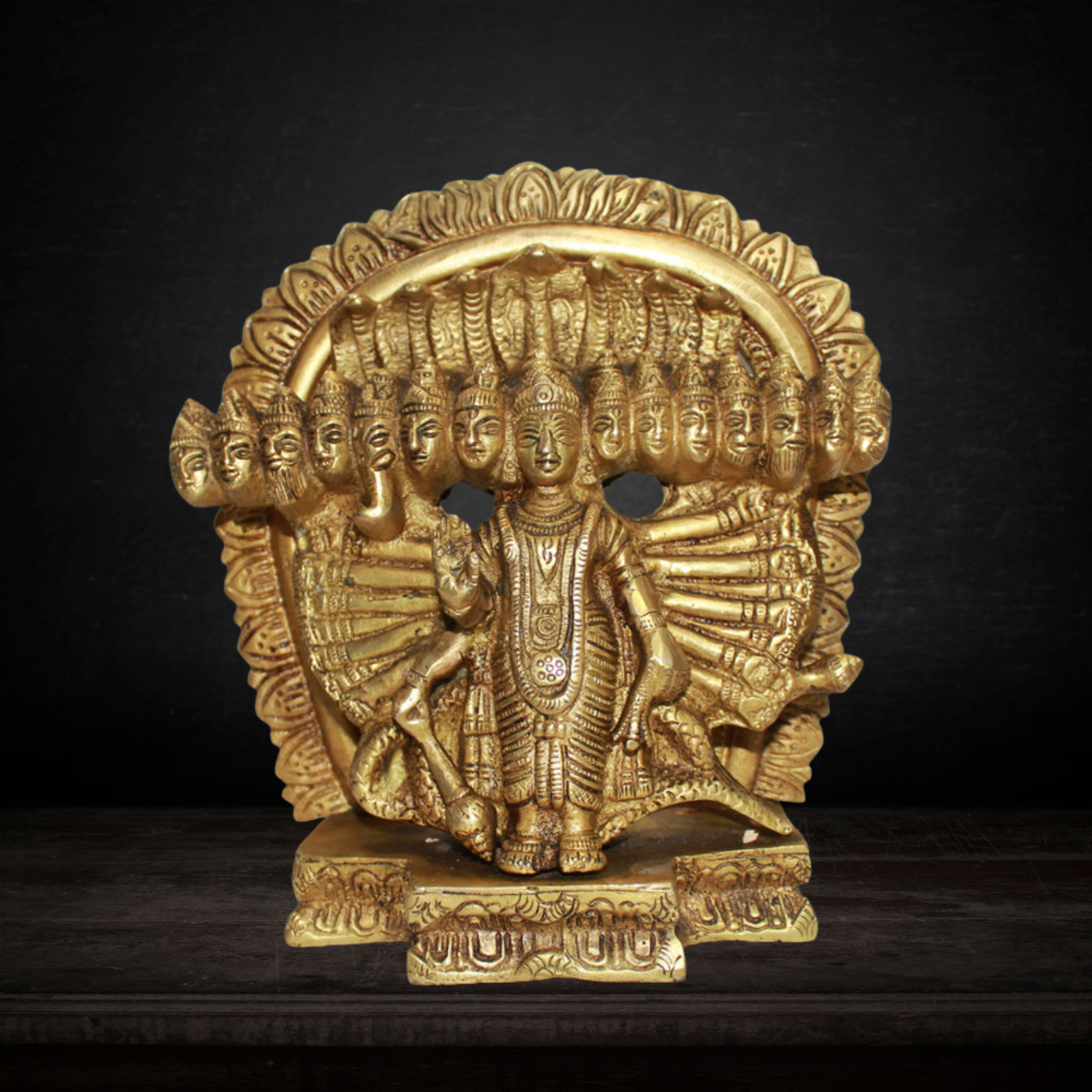 Brass Virat Roop of Lord Vishnu Statue 3186g – PUSHMYCART