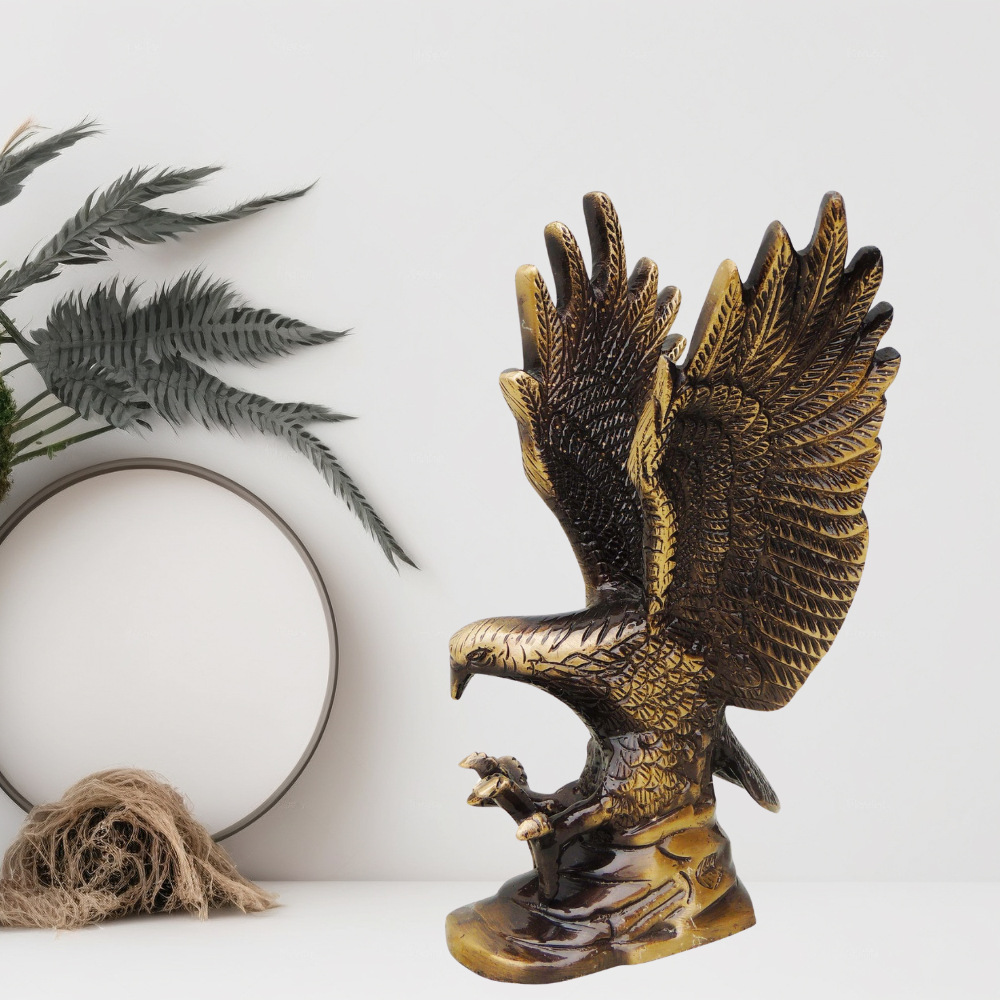 Brass Antique Showpiece Eagle Statue 1.12kg – PUSHMYCART