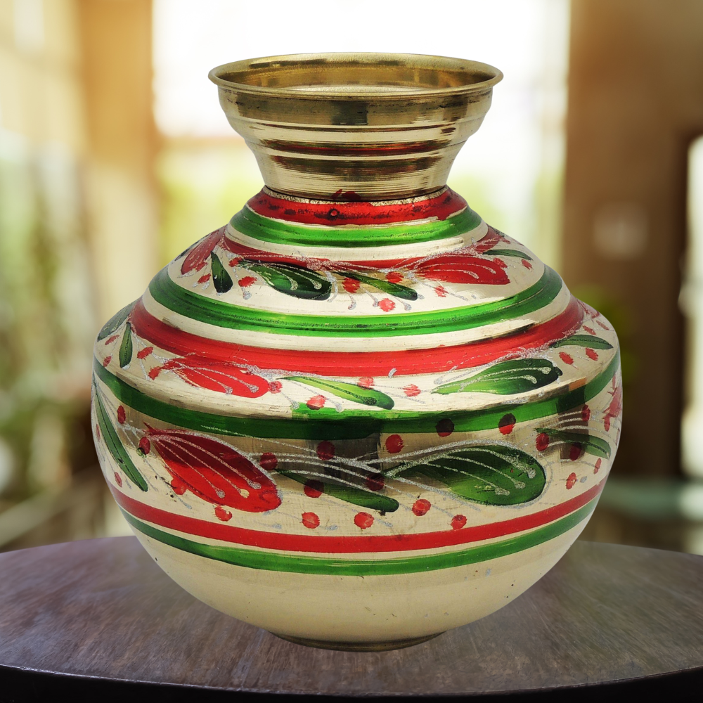 Brass Coloured Matka 1.08kg – PUSHMYCART