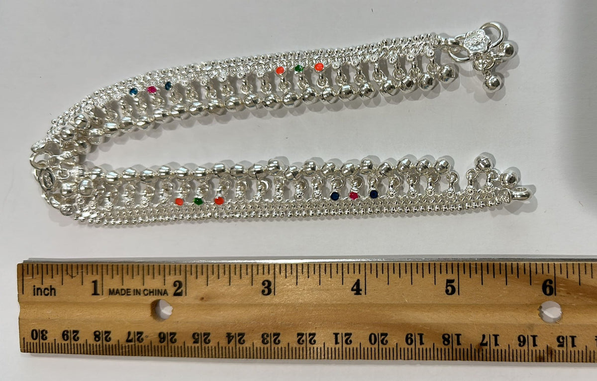 Pure Silver Color Anklets 40g – PUSHMYCART