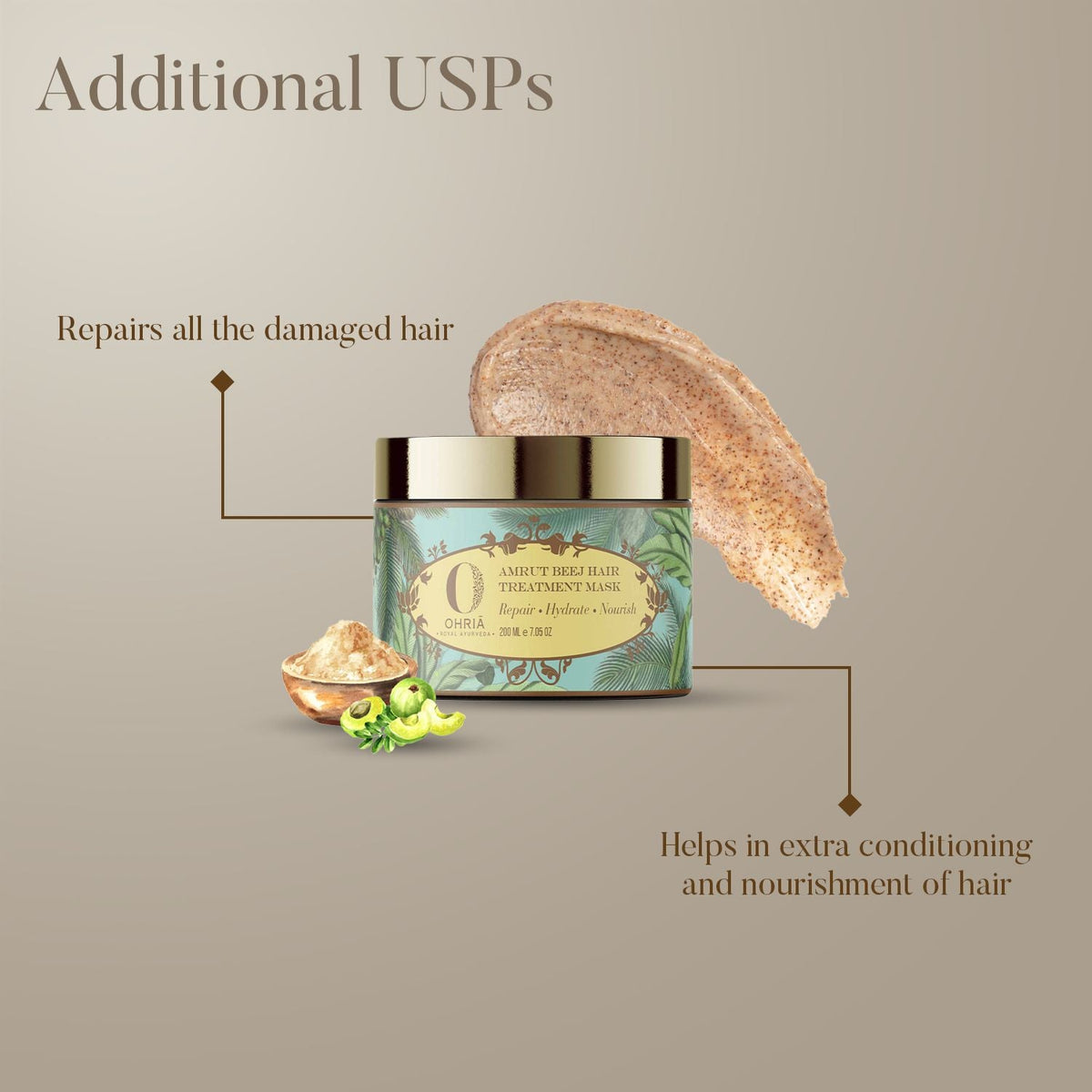 Ohria Ayurveda Amrut Beej Hair Treatment Mask – PUSHMYCART