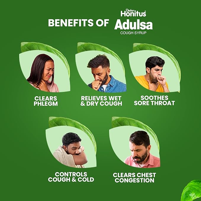 Dabur Honitus Adulsa Cough Syrup – PUSHMYCART