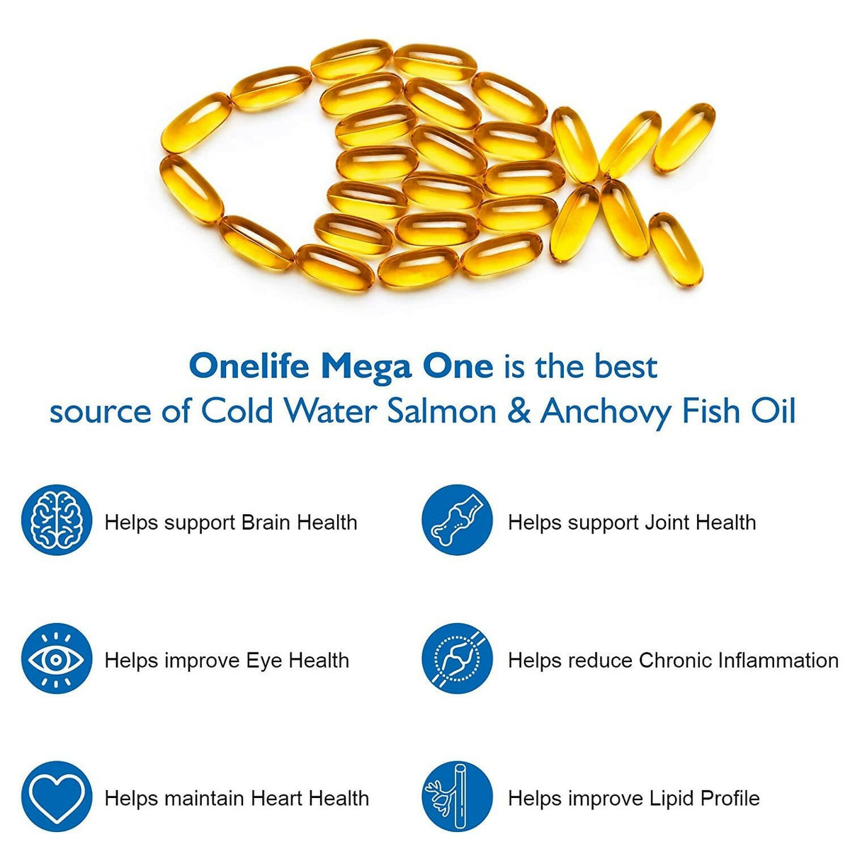 Onelife Mega One Fish Oil Omega 3 Fish Oil Softgels – PUSHMYCART