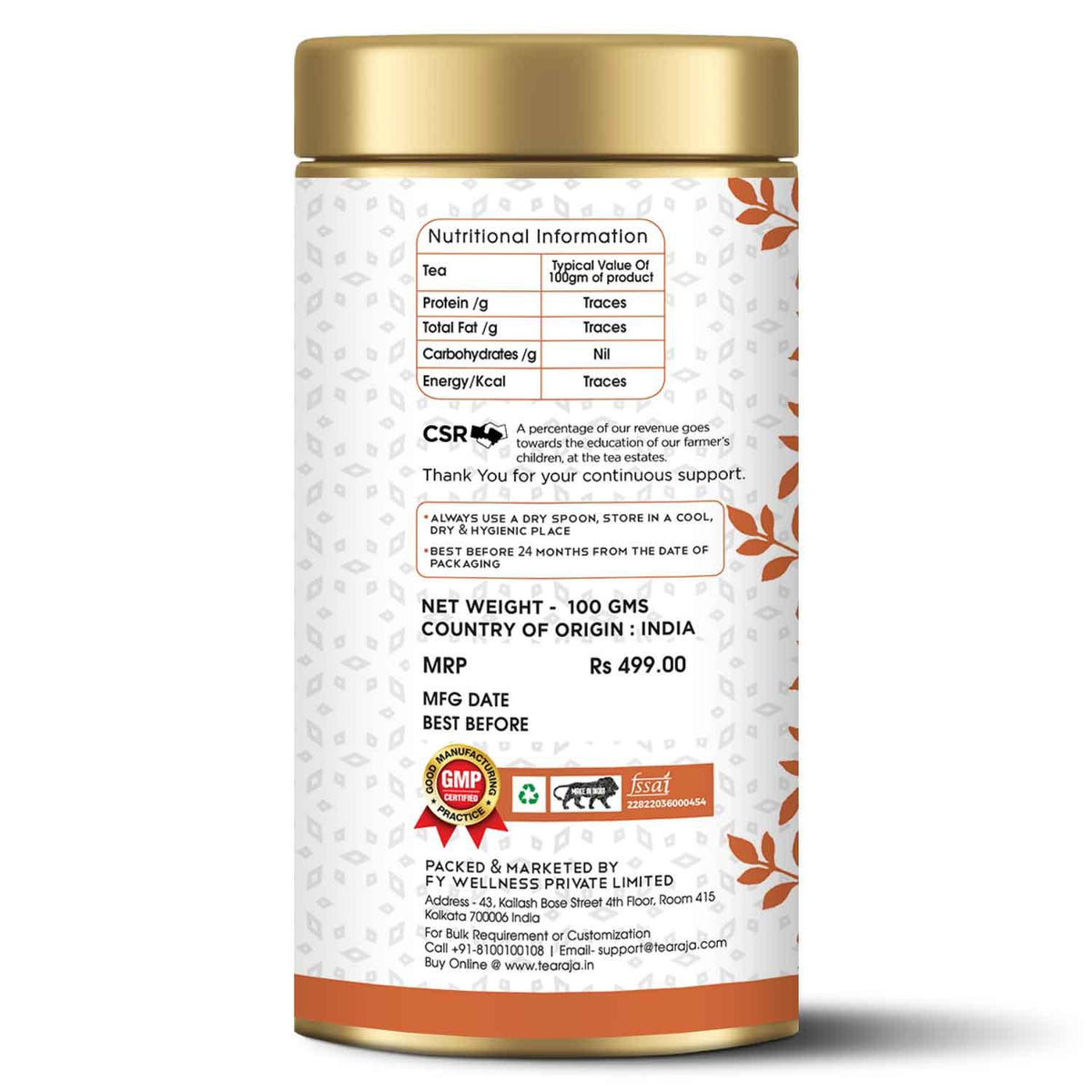 Tea Raja - Roasted Darjeeling Tea – PUSHMYCART