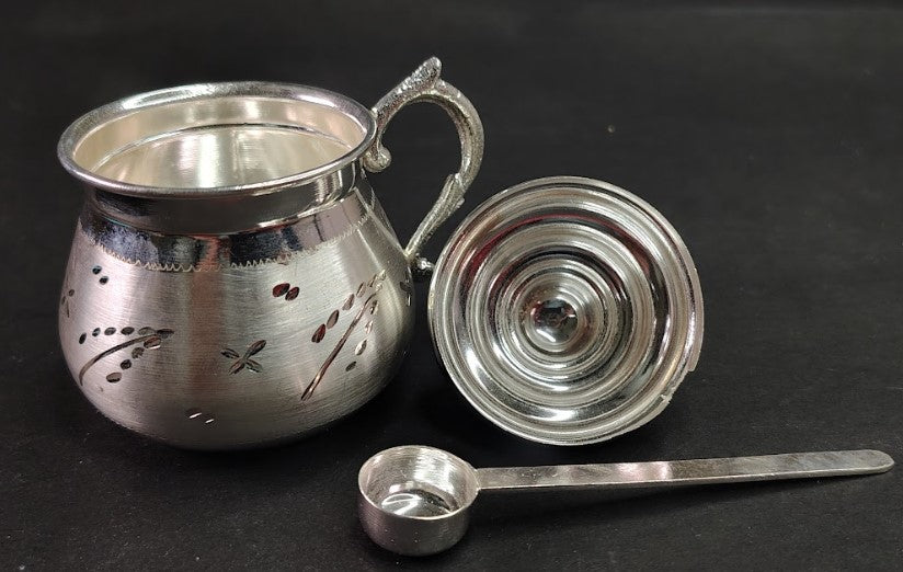 Pure Silver Ghee Pot 86gm - By Mahita Collections – PUSHMYCART