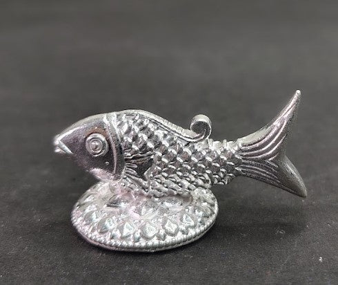 Pure Silver Fish Idol for pooja 23gm - By Mahita Collections – PUSHMYCART