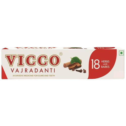 Vicco Vajradanti Ayurvedic 18 Herbs and Barks Toothpaste – PUSHMYCART