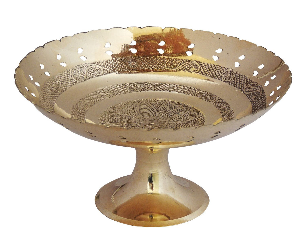 Brass Pan Jali Bata Bowl 0.135Kg – PUSHMYCART