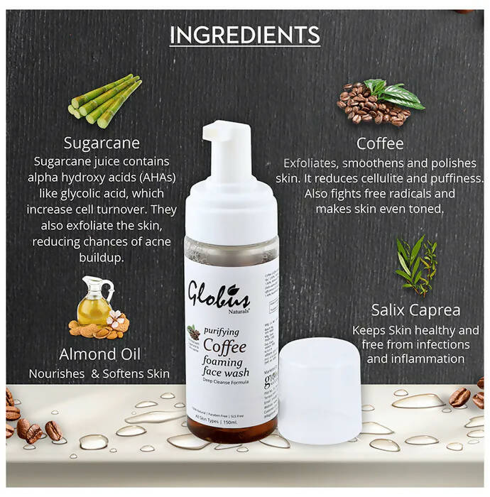Globus Naturals Coffee Foaming Face Wash – PUSHMYCART