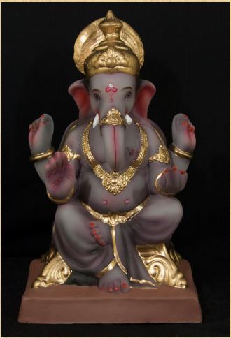 Philips 19 Inch Paper Mache Ash Color Ganesh – PUSHMYCART