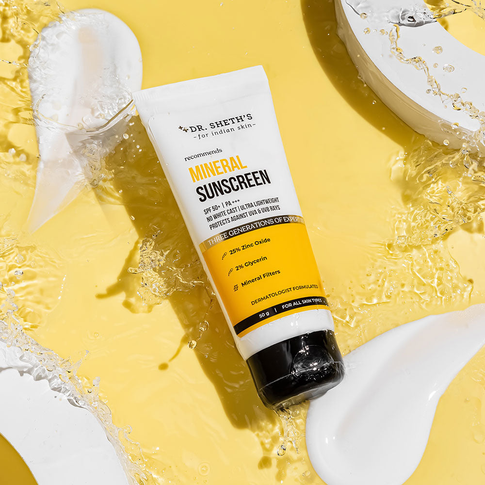Dr. Sheth's Mineral Sunscreen SPF 50 PA +++ – PUSHMYCART