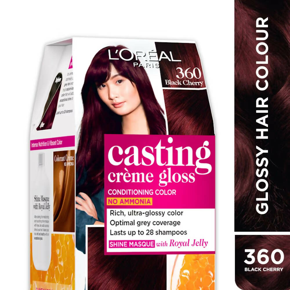 L'Oreal Paris Casting Creme Gloss Conditioning Hair Color | 360 Black ...