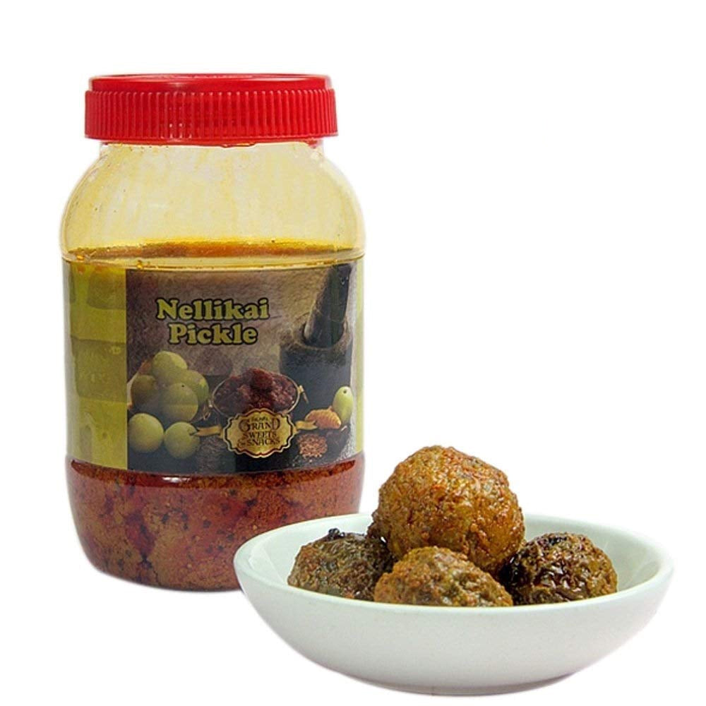 The Grand Sweets And Snacks Nellikai Pickle 500g – PUSHMYCART