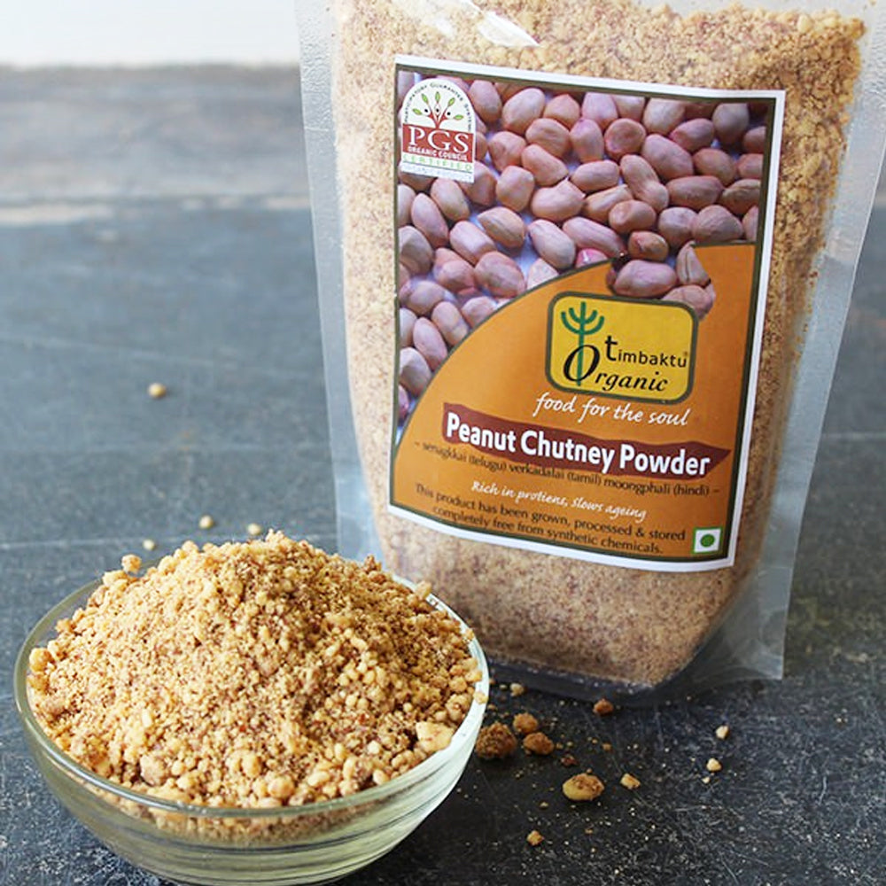 Timbaktu Organic Peanut Chutney Powder – PUSHMYCART