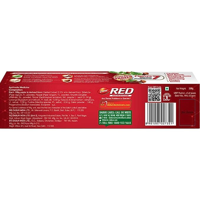 Dabur Red Toothpaste – PUSHMYCART